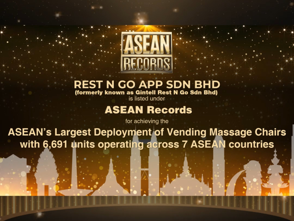 Rest N Go – No.1 Vending Massage Chair Business In South East Asia